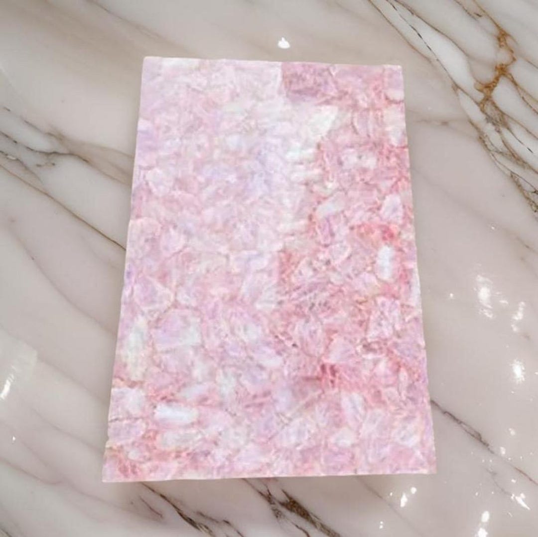 Handmade Rose Quartz Tabletop: Customizable Dining or Coffee Table - Etsy