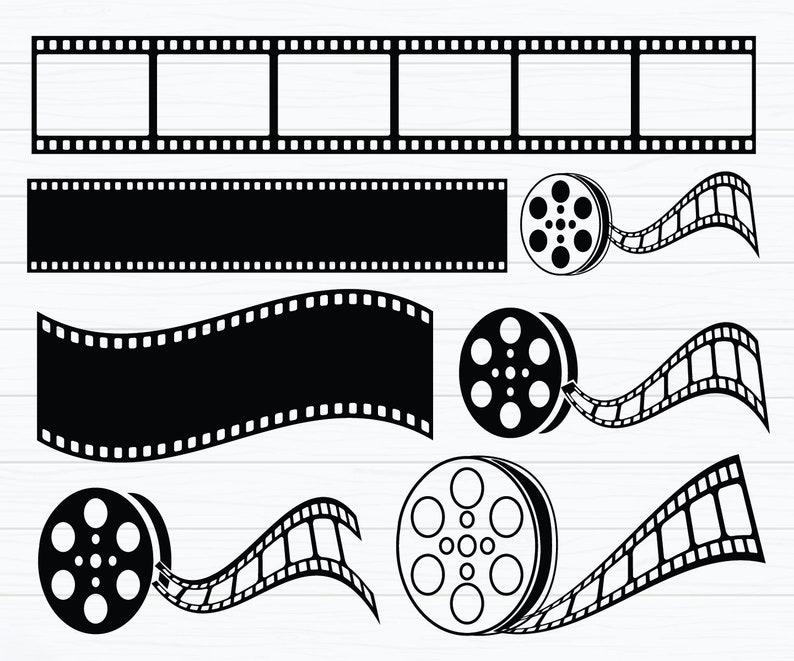 Movie Film Strip Svg Bundle, Film Strip Clipart, Film Strip Cricut ...