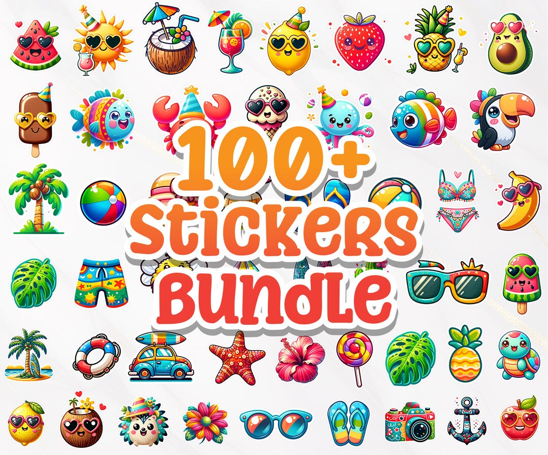 100+ Stickers Bundle, Stickers Design Bundle, Stickers Png Design ...
