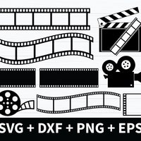 Film Strip SVG #2, Film Strip Clipart, Film Strip Files for Cricut ...