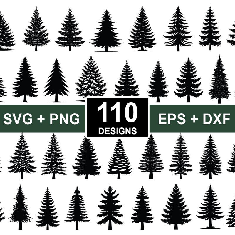 Pine Tree Svg - Etsy