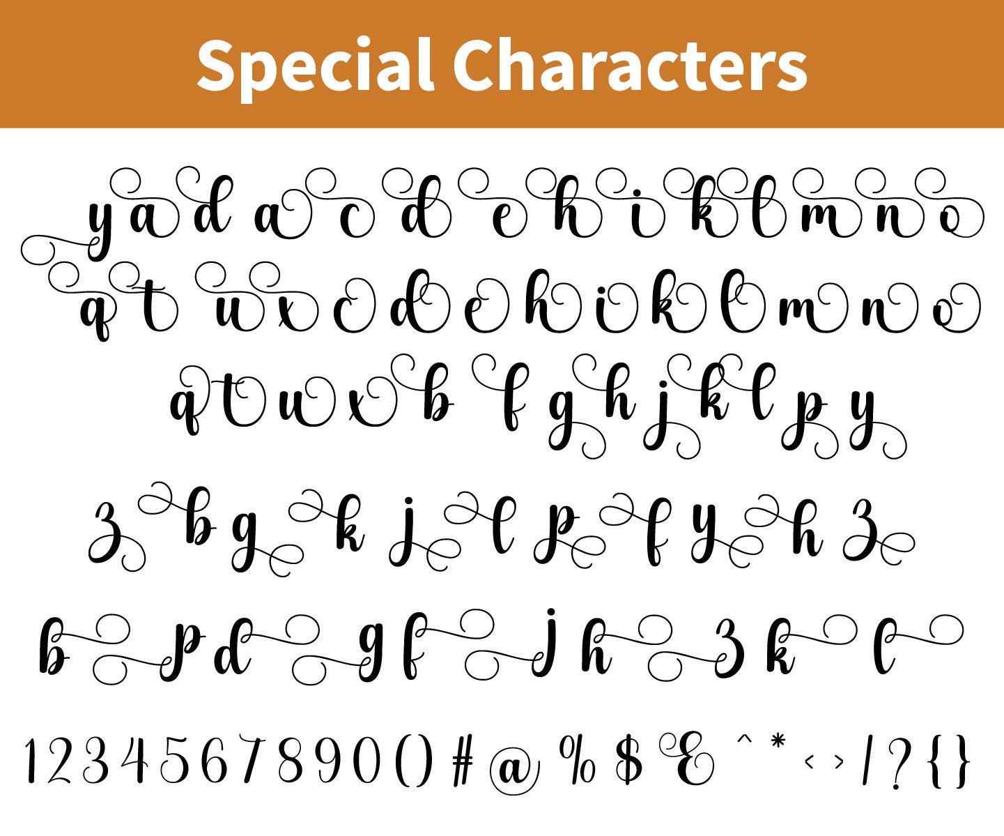 Sunshine Swirl Calligraphy Font, Cricut Font, Procreate Font, Cursive ...