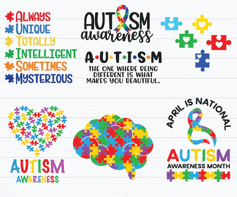 35 Autism Svg, Austism Awareness Svg Bundle, Austism Svg, Austism ...