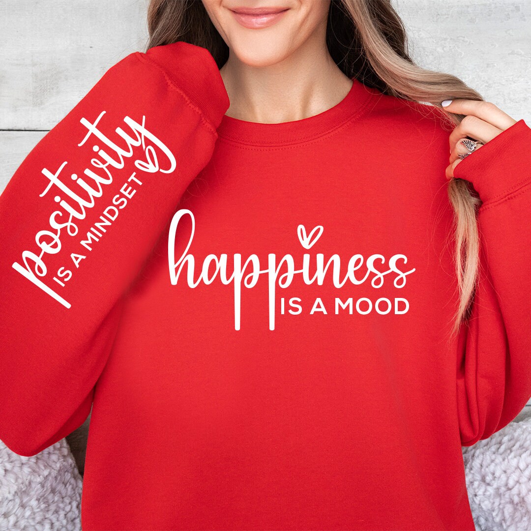 Happiness is A Mood Svg, Positivity Svg, Empowerment Svg, Inspirational ...
