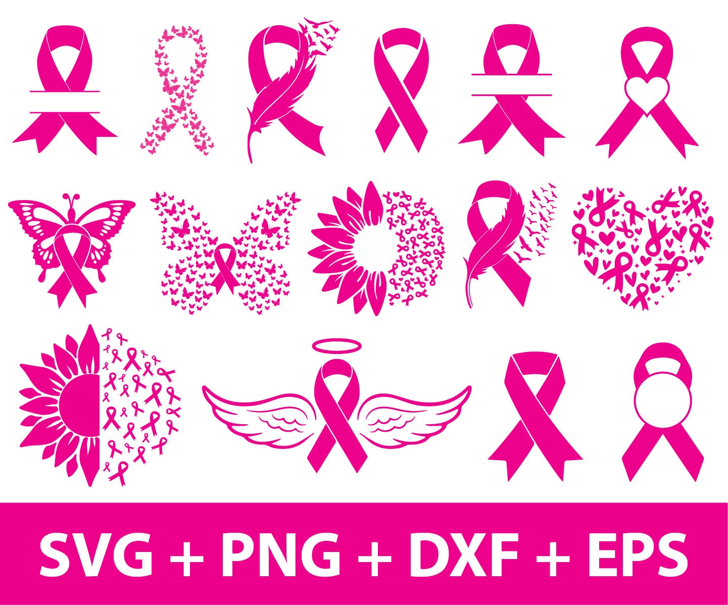 Awareness Ribbon Svg, Cancer Awareness Ribbon Svg, Breast Cancer Ribbon ...