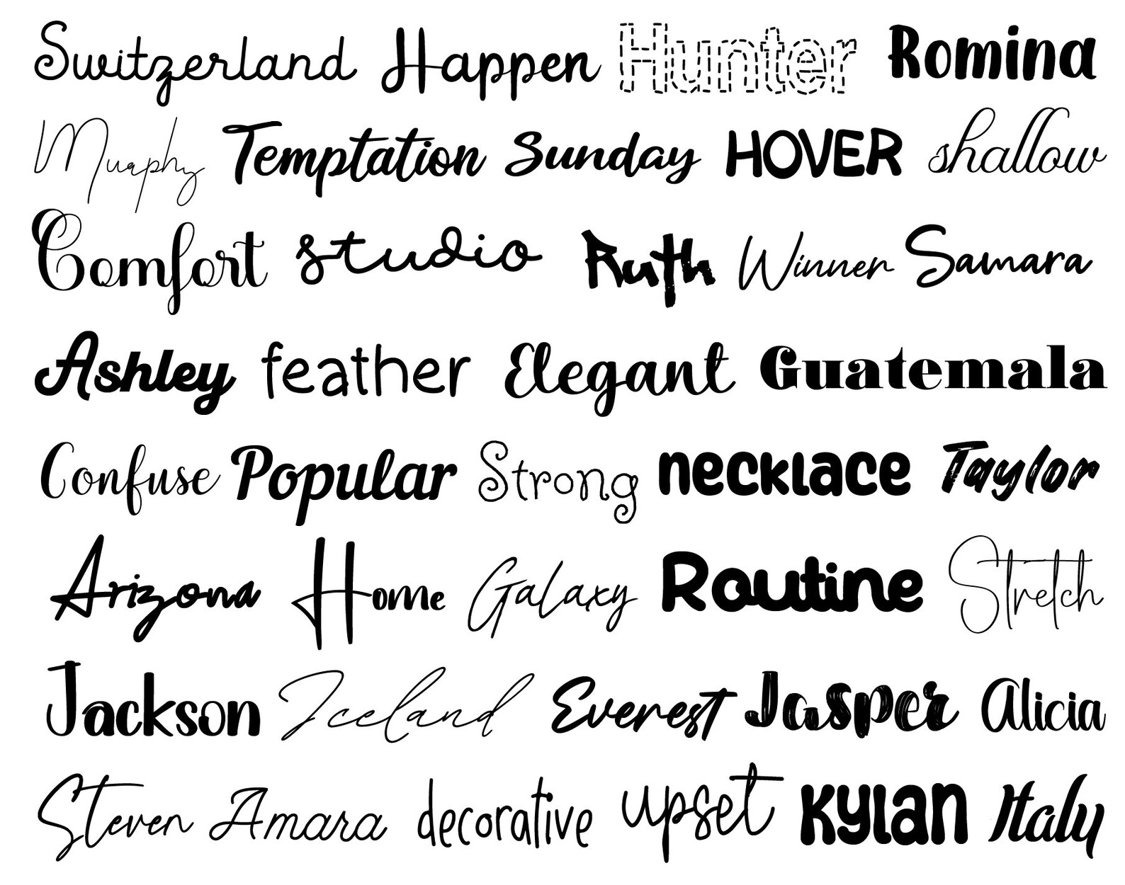 The Ultimate 100 Fonts Bundle, Cursive Font Bundle, Script Fonts, Canva ...