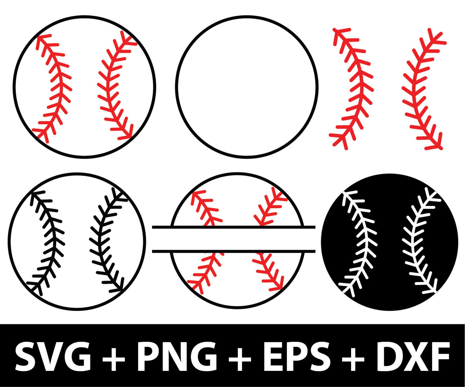 Baseball Bundle Svg, Baseball Split Name Svg, Custom Baseball Svg ...