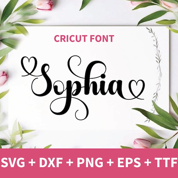 Sophia Font Cursive - Etsy
