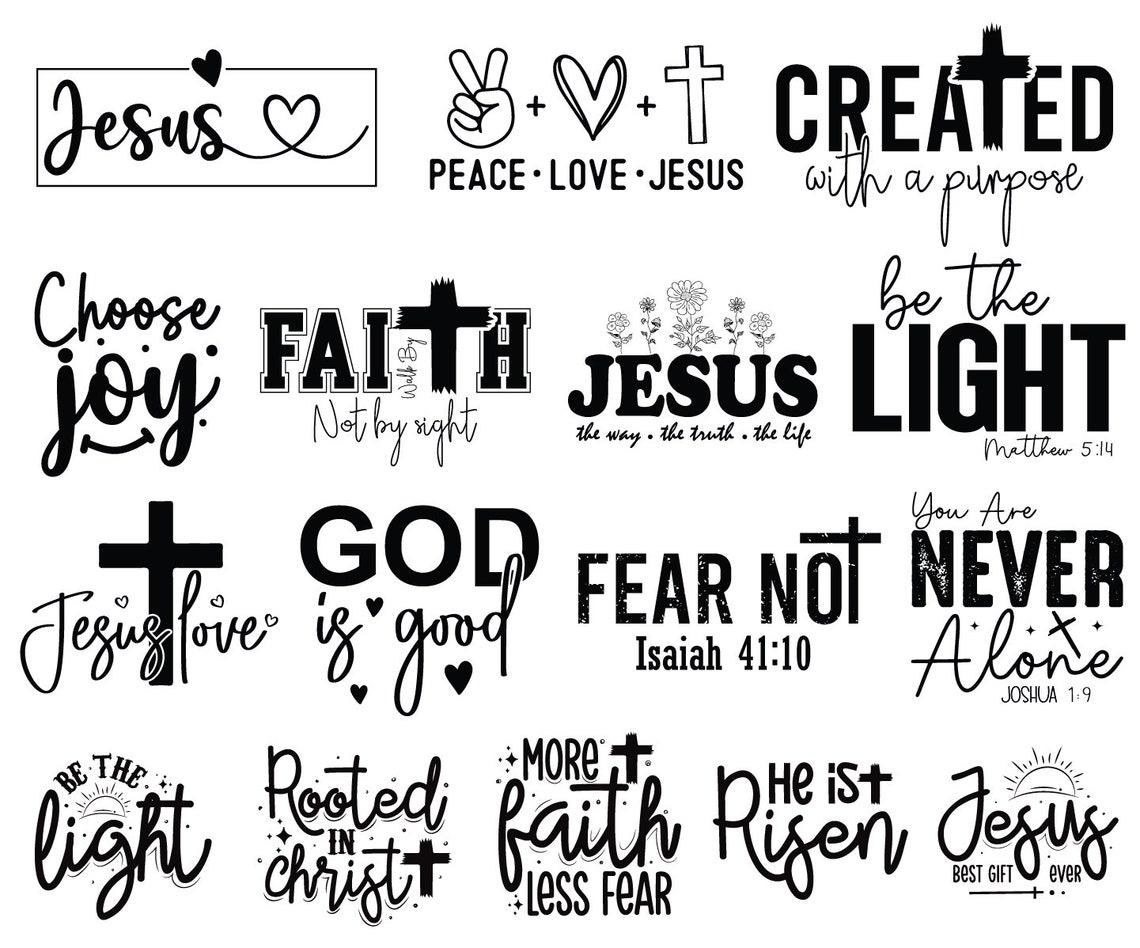 50 Christian Svg Bundle, Bible Verse Svg Bundle, Christian Svg ...