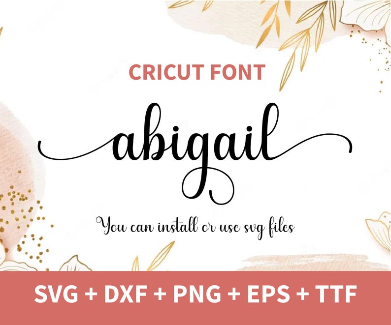 Abigail Handwritten Script Font, Calligraphy Font, Cricut Fonts, Procreate Font, Font, Cursive ...
