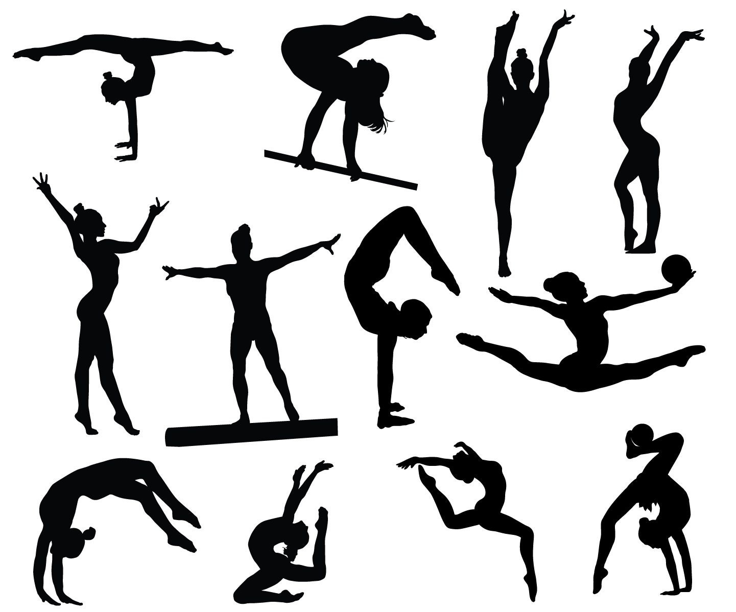 Gymnastic Svg Bundle, Gymnastics Girl Cut File, Cut File for Cricut ...