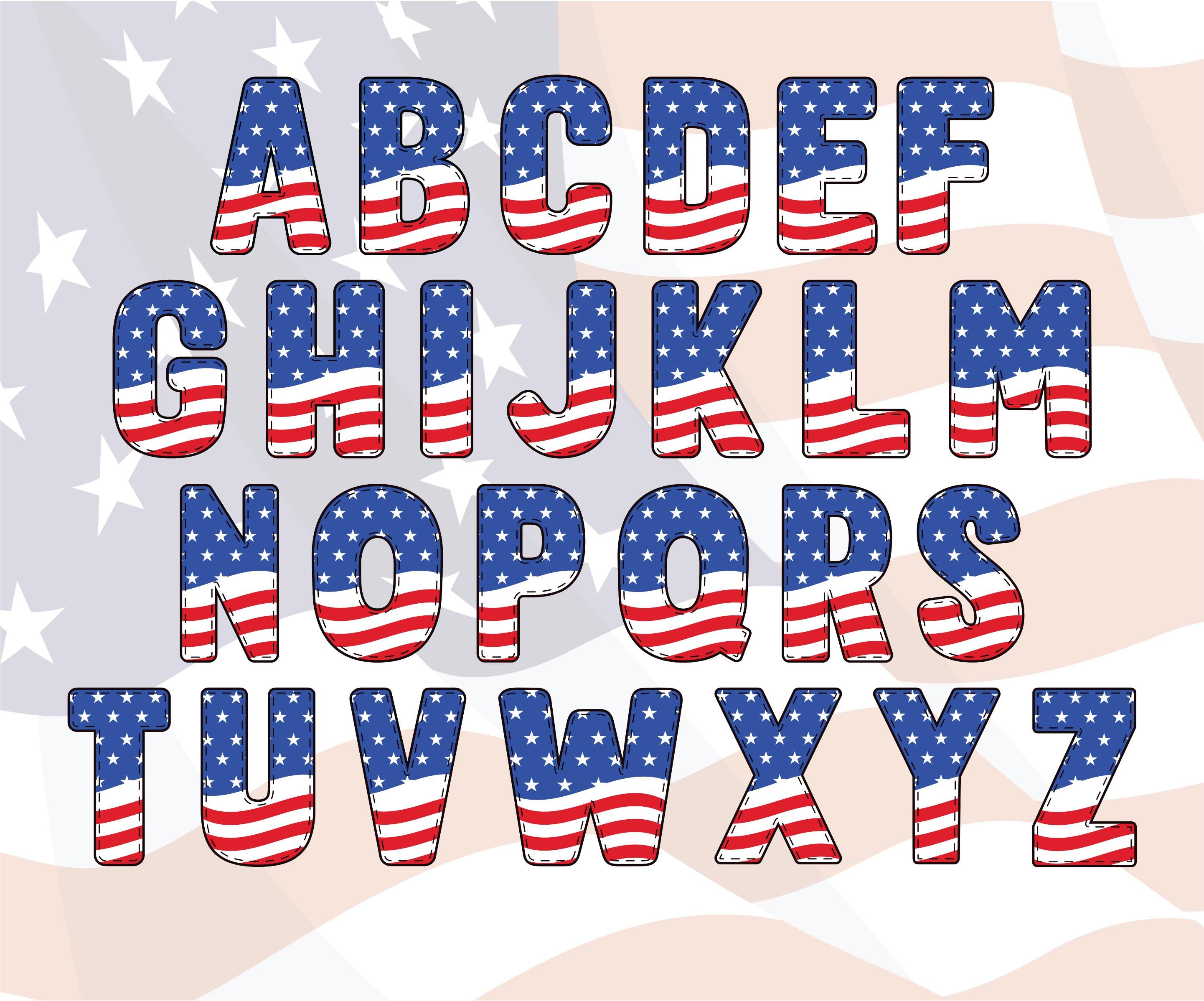 American Flag Font 19+ Thousand American Flag Font Royalty Free