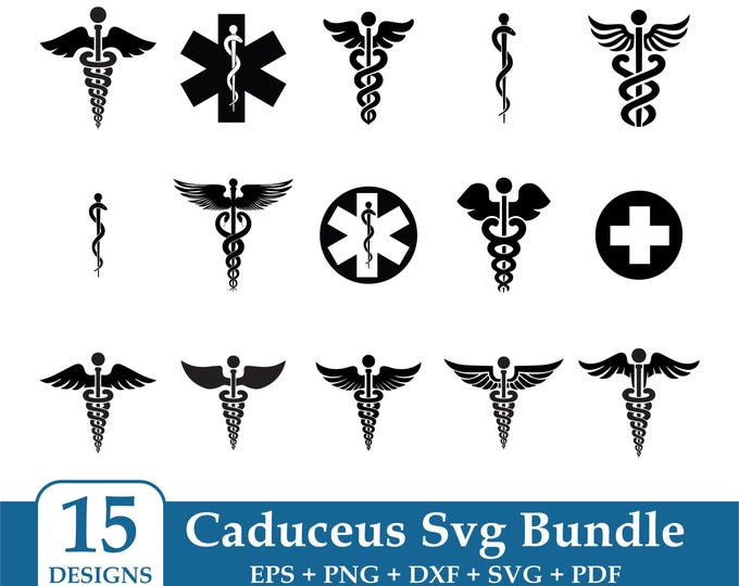 Caduceus Svg, Caduceus Vector, Caduceus Png, Nurse Heartbeat Svg ...