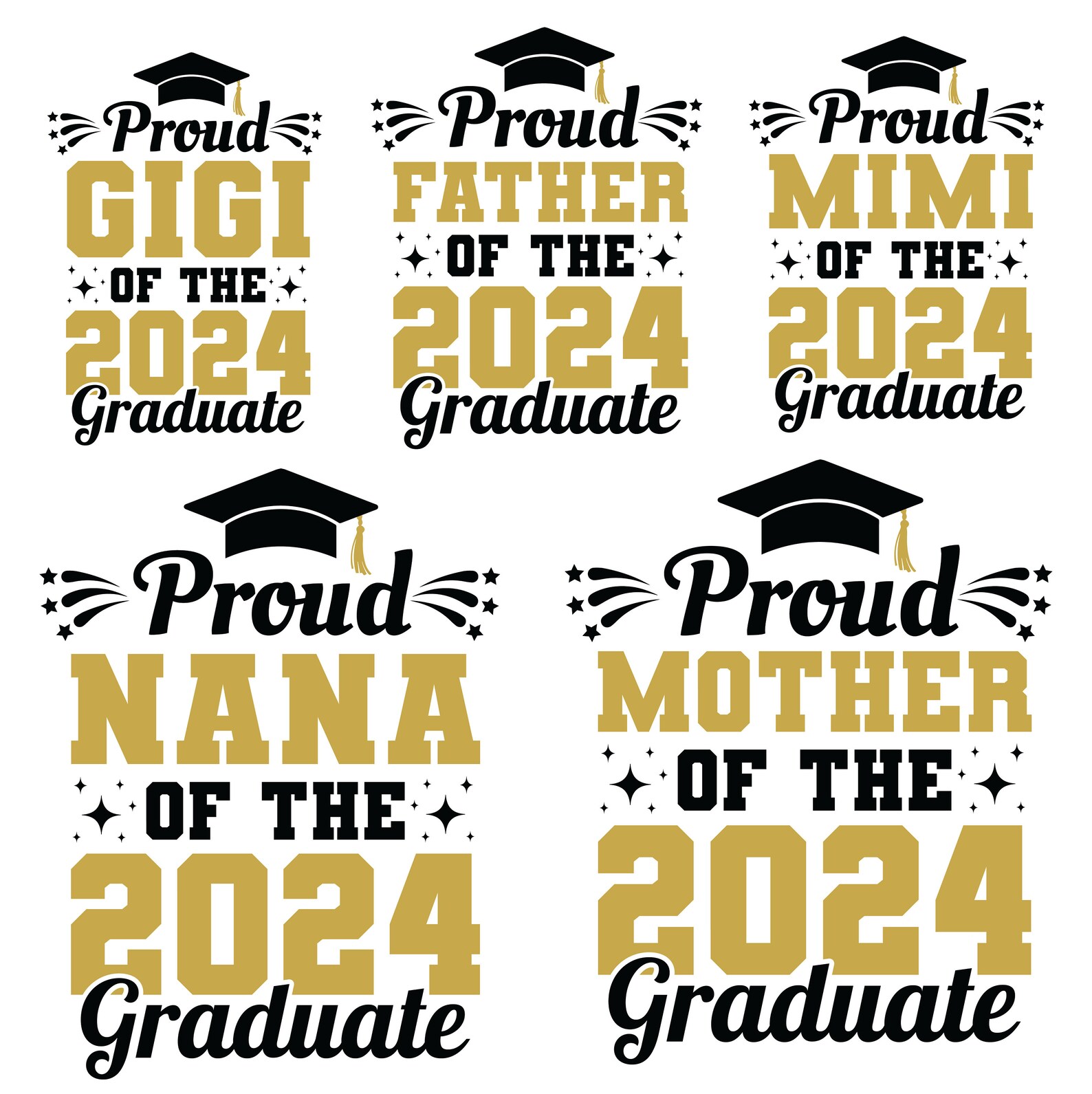 30 Proud Family of 2024 Graduate SVG Bundle, Proud Graduate Family 2024 ...