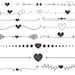 Heart Text Divider Svg Bundle, Heart Border Svg Bundle, Heart Svg ...