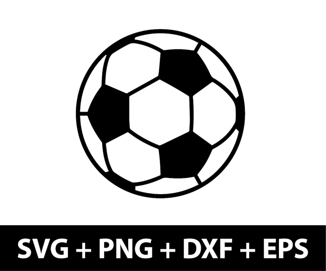 Soccer Ball Svg, Soccer Ball Cut File, Soccer Ball Silhouette, Soccer ...