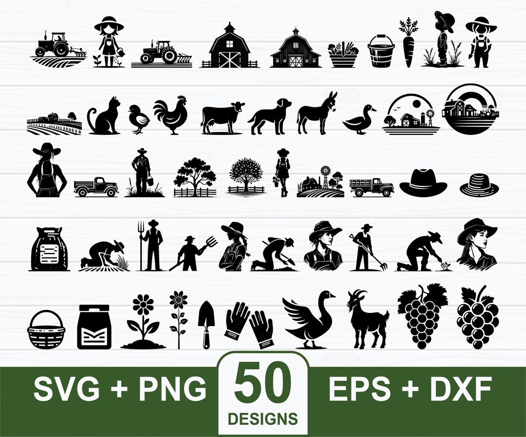 Farming Svg Bundle, Farming and Agriculture Svg Bundle, Farm Svg Bundle ...