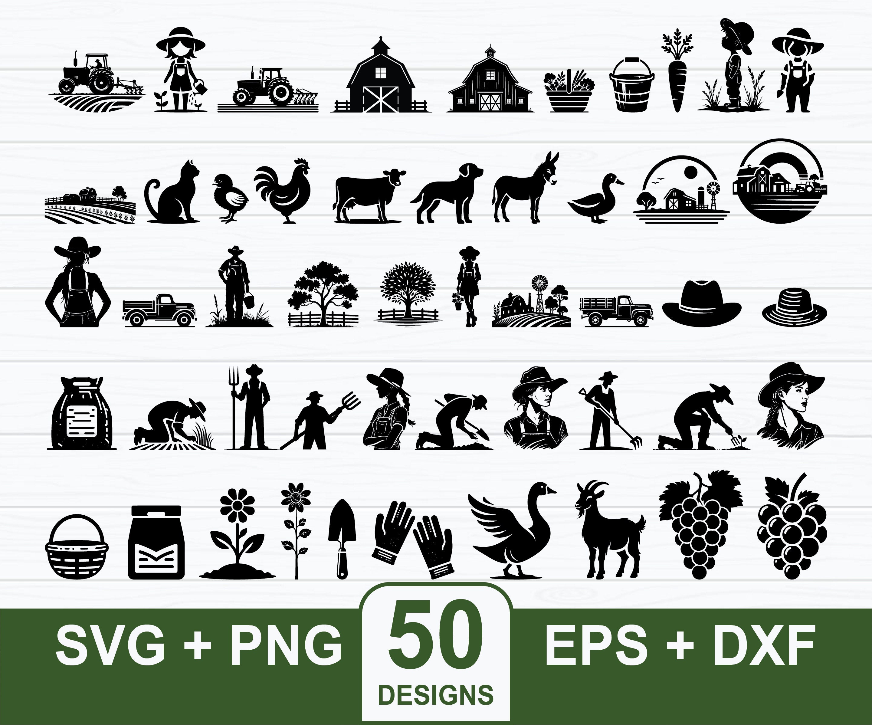 Farming Svg Bundle, Farming and Agriculture Svg Bundle, Farm Svg Bundle ...