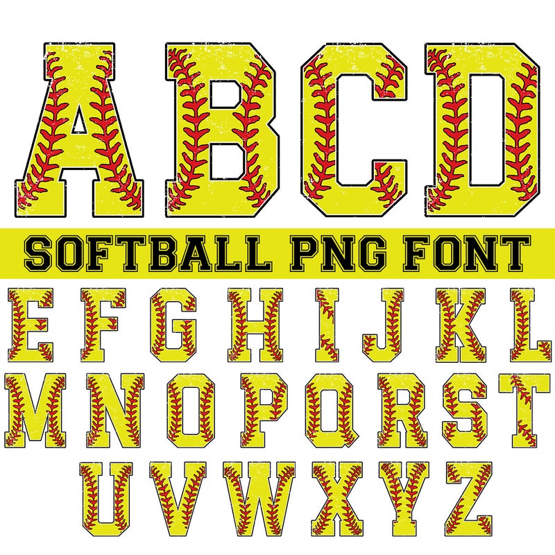 Softball Letters - Etsy