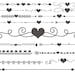 Heart Text Divider Svg Bundle, Heart Border Svg Bundle, Heart Svg ...