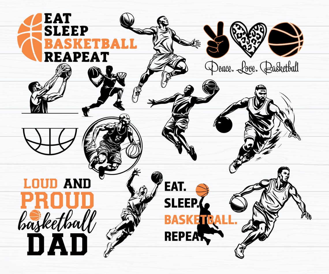 Basketball Svg Bundle, Basketball Split Monogram Svg, Basketball Svg ...