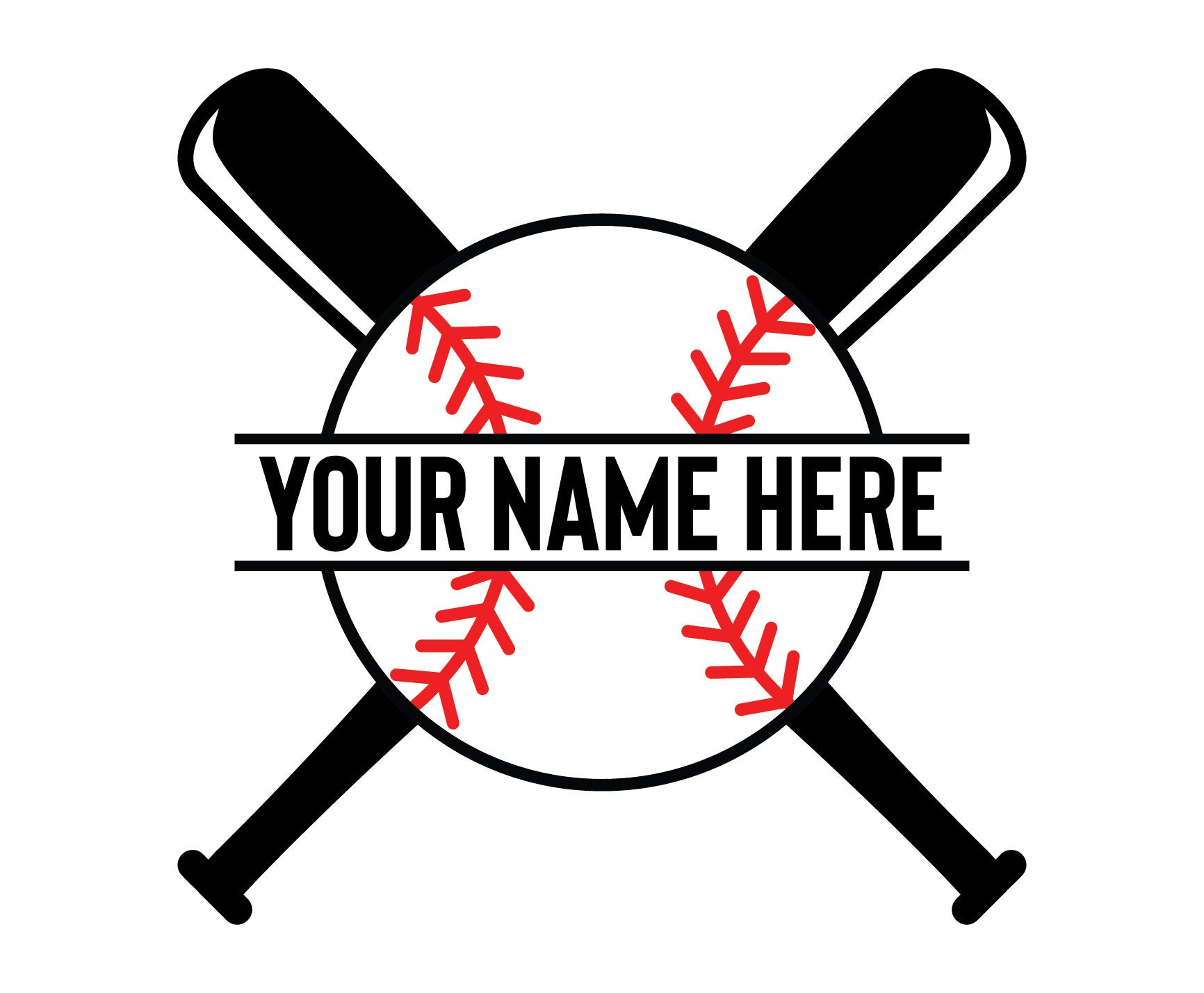 Baseball Svg, Custom Baseball Svg, Baseball Cut File for Cricut ...