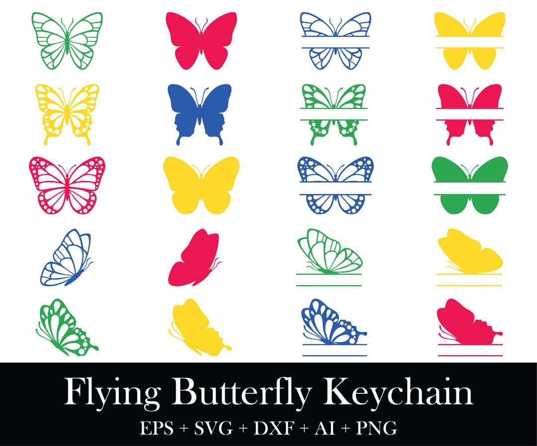 Flying Butterfly Svg Bundle, Butterfly Svg, Butterfly Name Frame Svg ...
