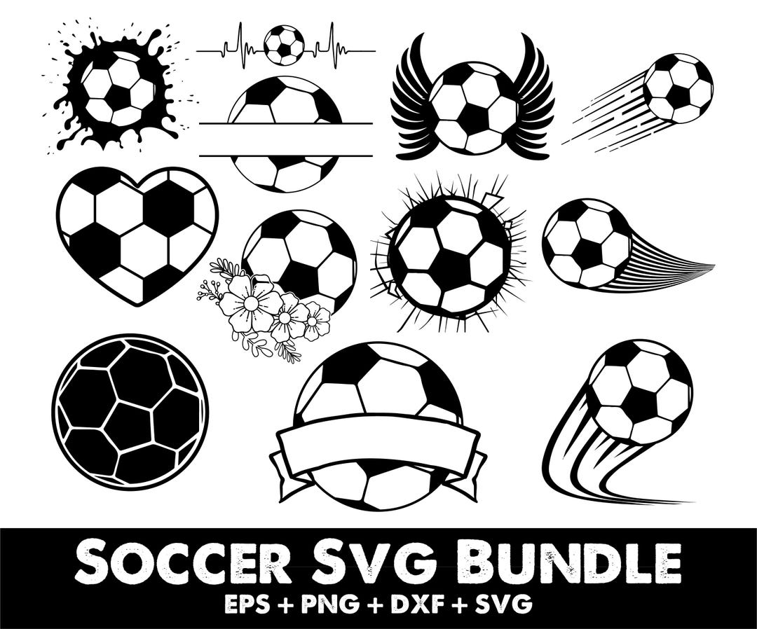 Fußball-Svg-Bundle, Fußball-Svg-Bundle, Fußball-Svg, Fußball-Ball-Svg ...
