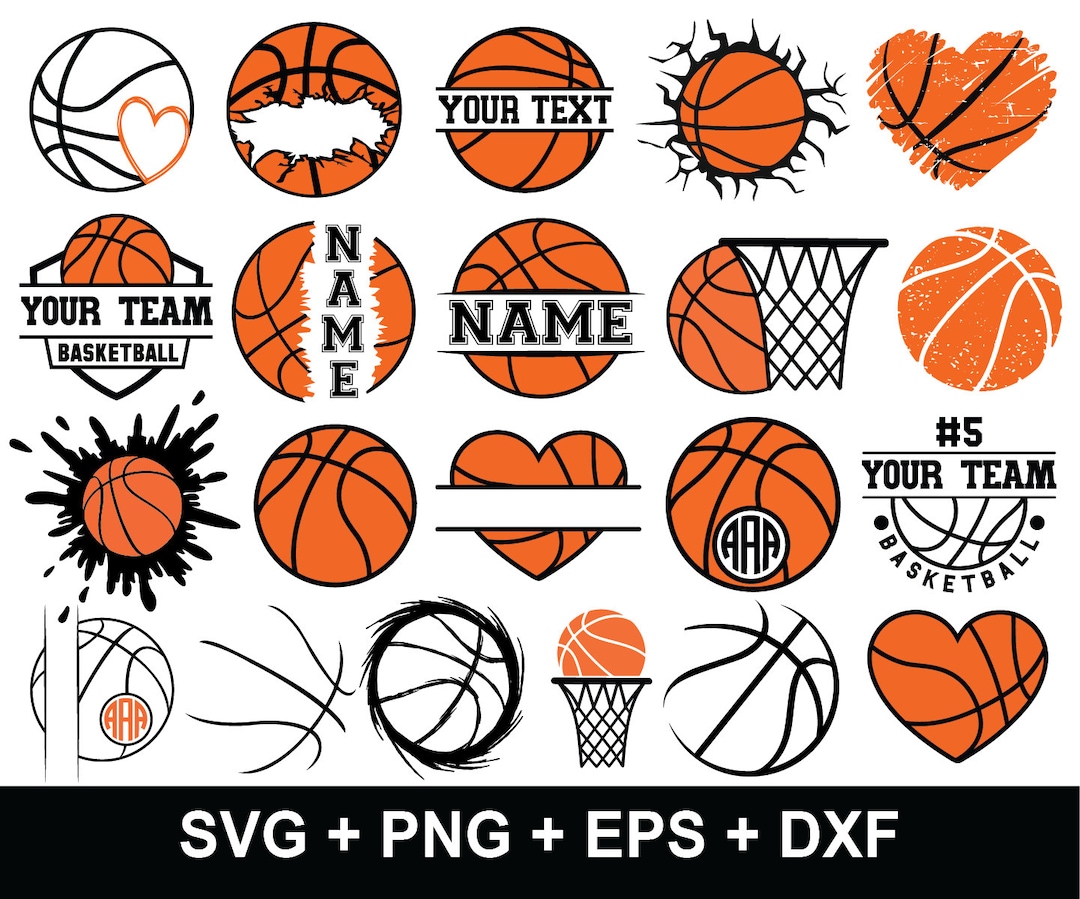 Basketball Svg Bundle, Basketball Design Svg, Basketball Svg ...