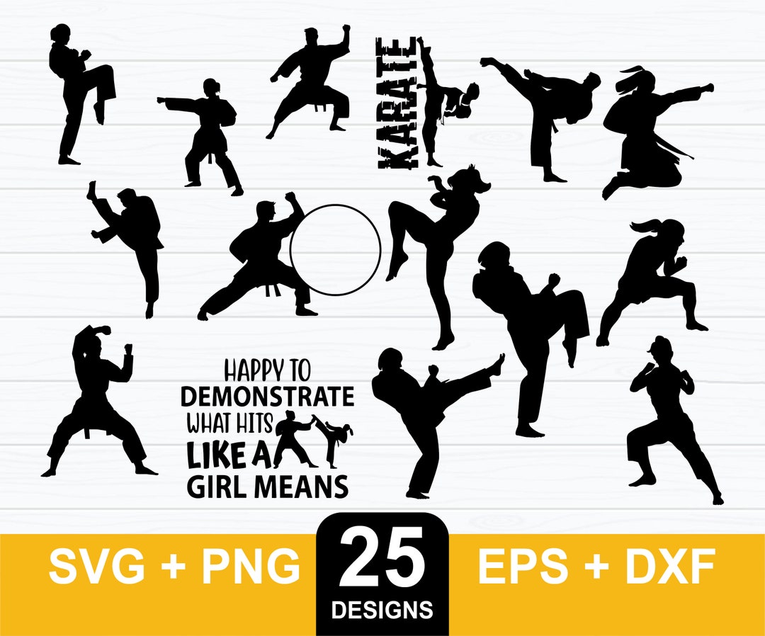 Karate Svg Bundle, Karate Kids Svg, Karate Cut File, Karate Svg, Karate ...