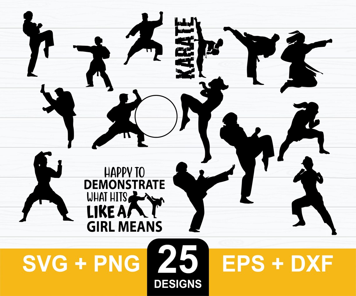 Karate Svg Bundle, Karate Kids Svg, Karate Cut File, Karate Svg, Karate ...