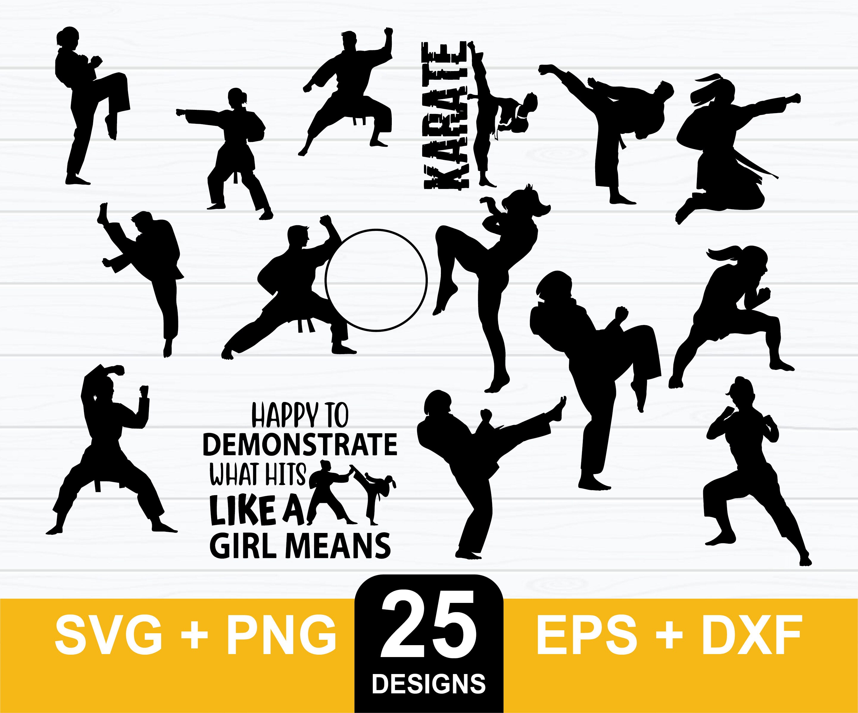 Karate Svg Bundle, Karate Kids Svg, Karate Cut File, Karate Svg, Karate ...