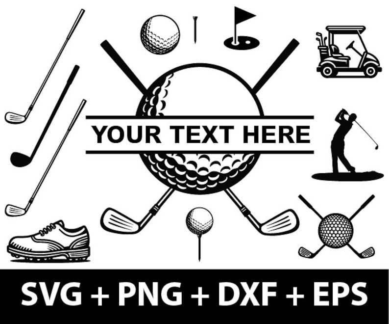 Golf Svg Bundle, Golf Split Monogram Svg, Golf Monogram Svg, Golf ...