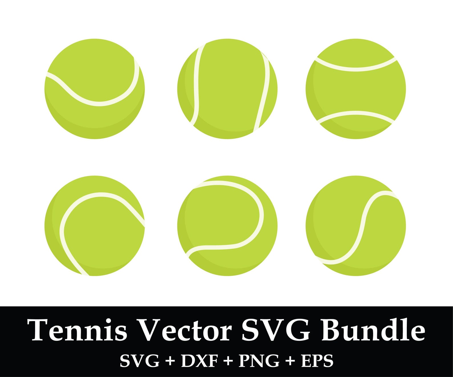 Tennis Ball svg Bundle, Tennis svg, Tennisball svg, Ball svg ...