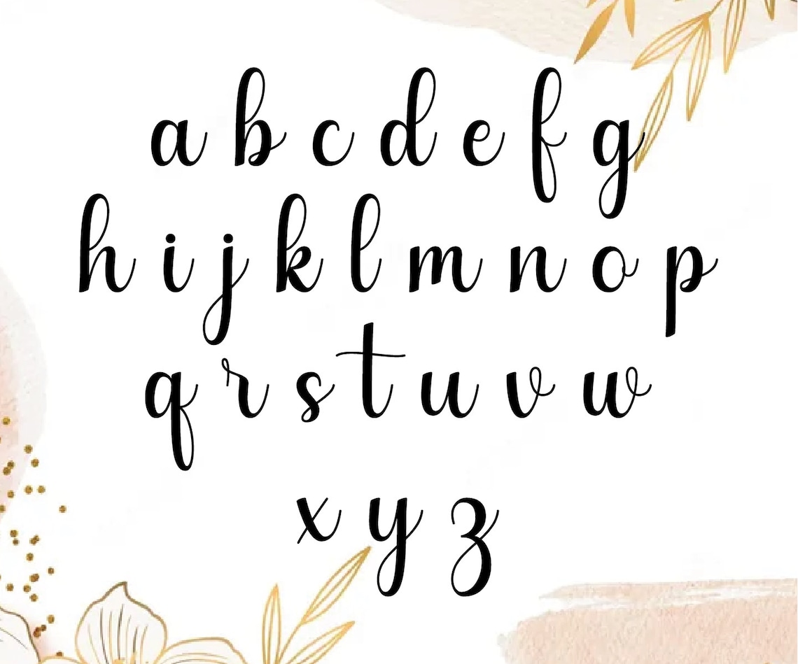 Abigail Handwritten Script Font, Calligraphy Font, Cricut Fonts ...