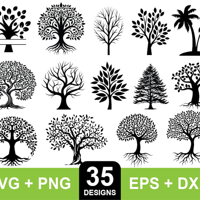 Tree Svg - Etsy