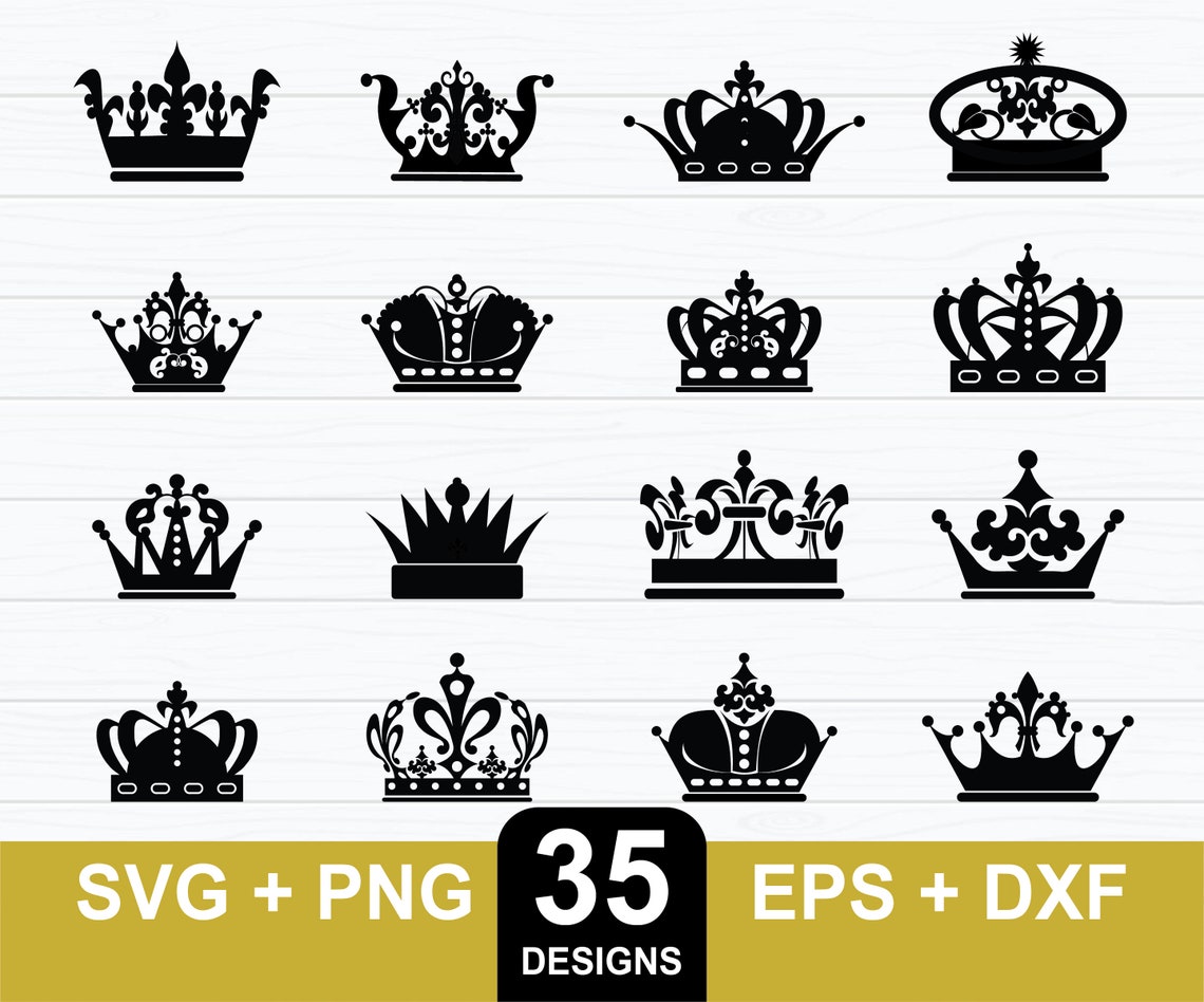 Royal Crown Svg Bundle, King Crown Svg, Queen Crown Svg, Crown Svg ...