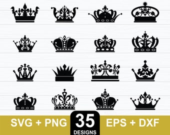 Royal Crown SVG File, King Crown SVG, Queen Crown SVG, Princess Tiara ...