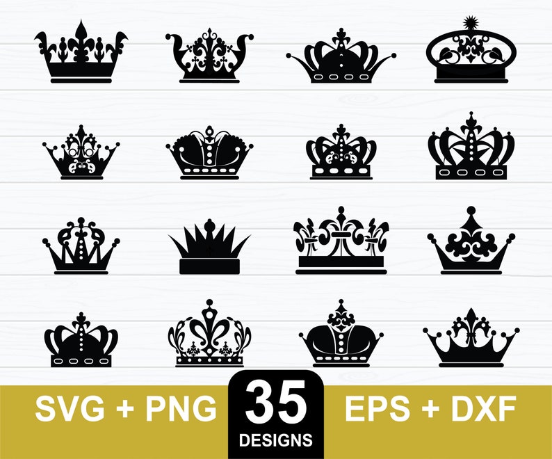 Royal Crown Svg Bundle King Crown Svg Queen Crown Svg Crown Svg