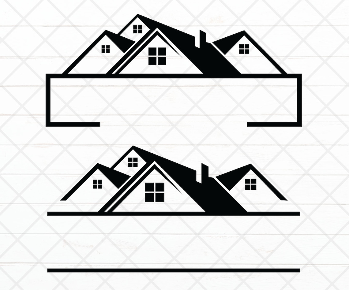 House Svg, House Roof Frame Svg, House Roofing Svg, House Clipart ...
