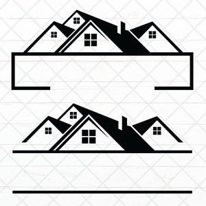 House Svg, House Roof Frame Svg, House Roofing Svg, House Clipart ...