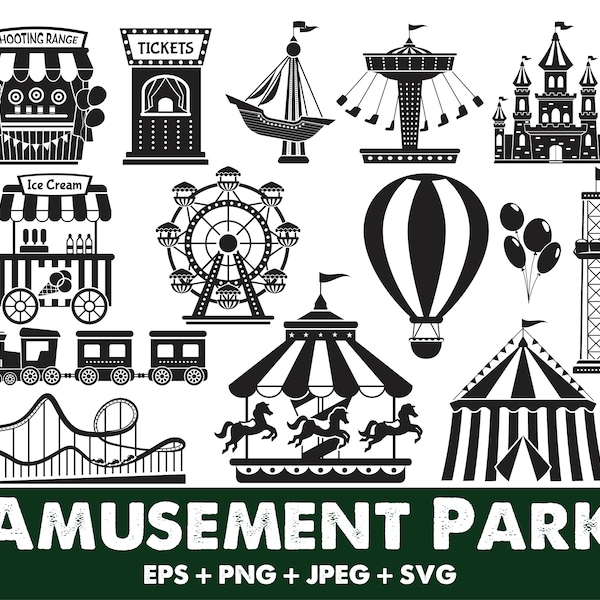 Amusement Park Svg - Etsy
