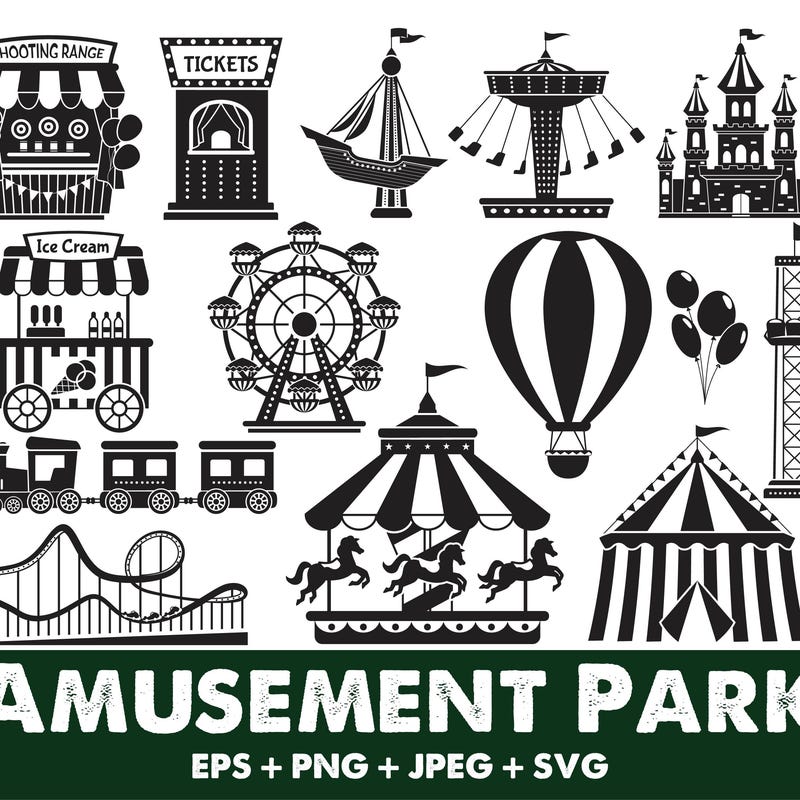 Amusement Park Svg - Etsy
