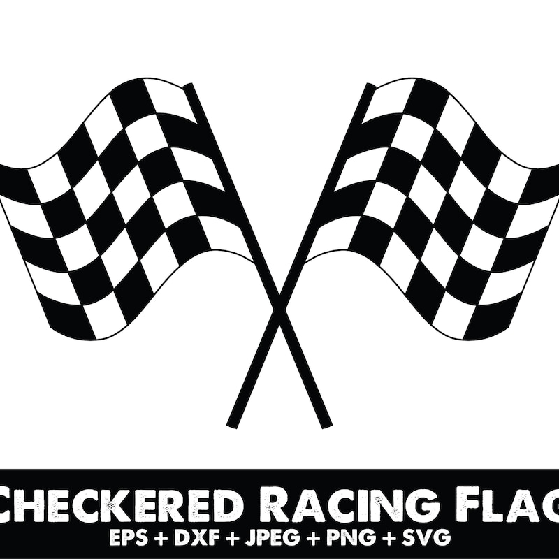 Checkered Flag Svg - Etsy