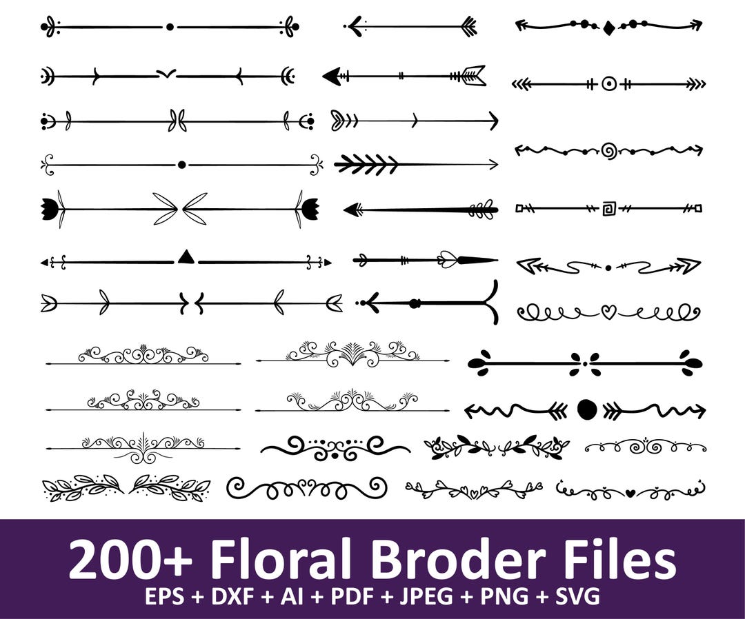 200 Text Divider Svg Bundle, Text Divider Svg, Heart Text Divider Svg ...