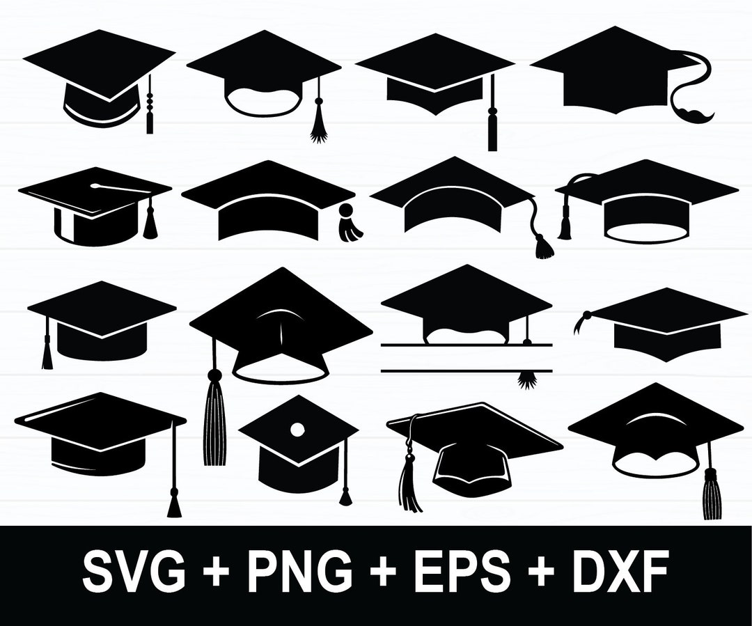 Graduation Cap Svg Bundle, Class of 2024 Svg, Senior Graduation Cap Svg ...
