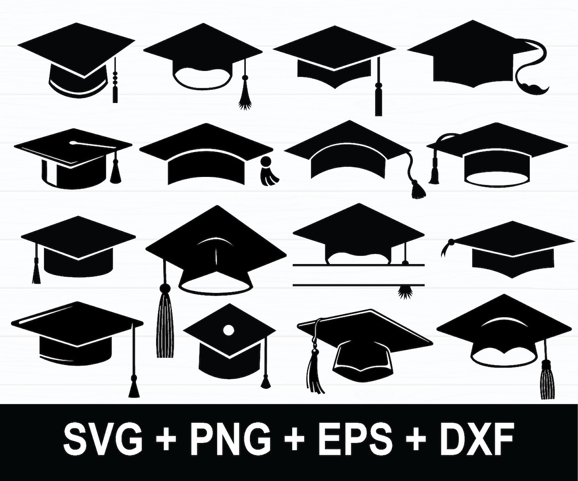 Graduation Cap Svg Bundle, Class of 2024 Svg, Senior Graduation Cap Svg ...