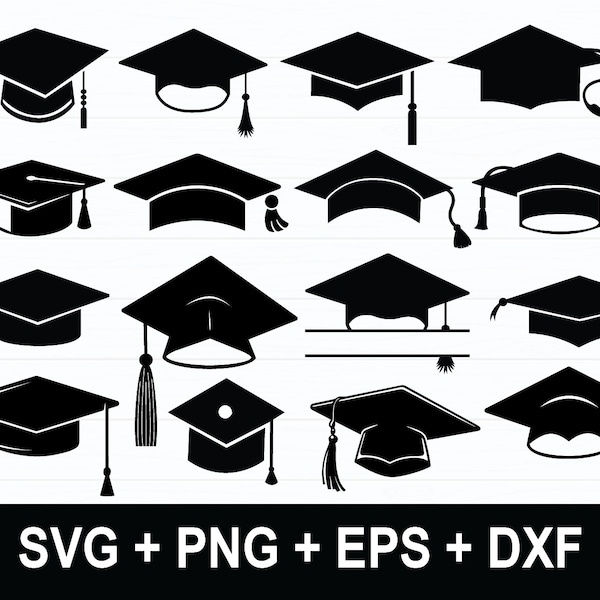 Graduation Cap Svg - Etsy