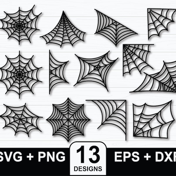 Spider Web Svg - Etsy