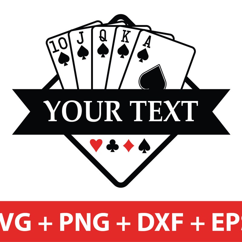 Spade Card Template - Etsy